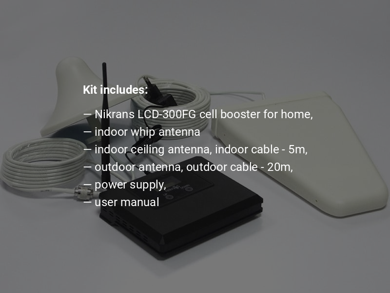 Mobile Signal Booster Nikrans LCD-300FG | MyAmplifiers
